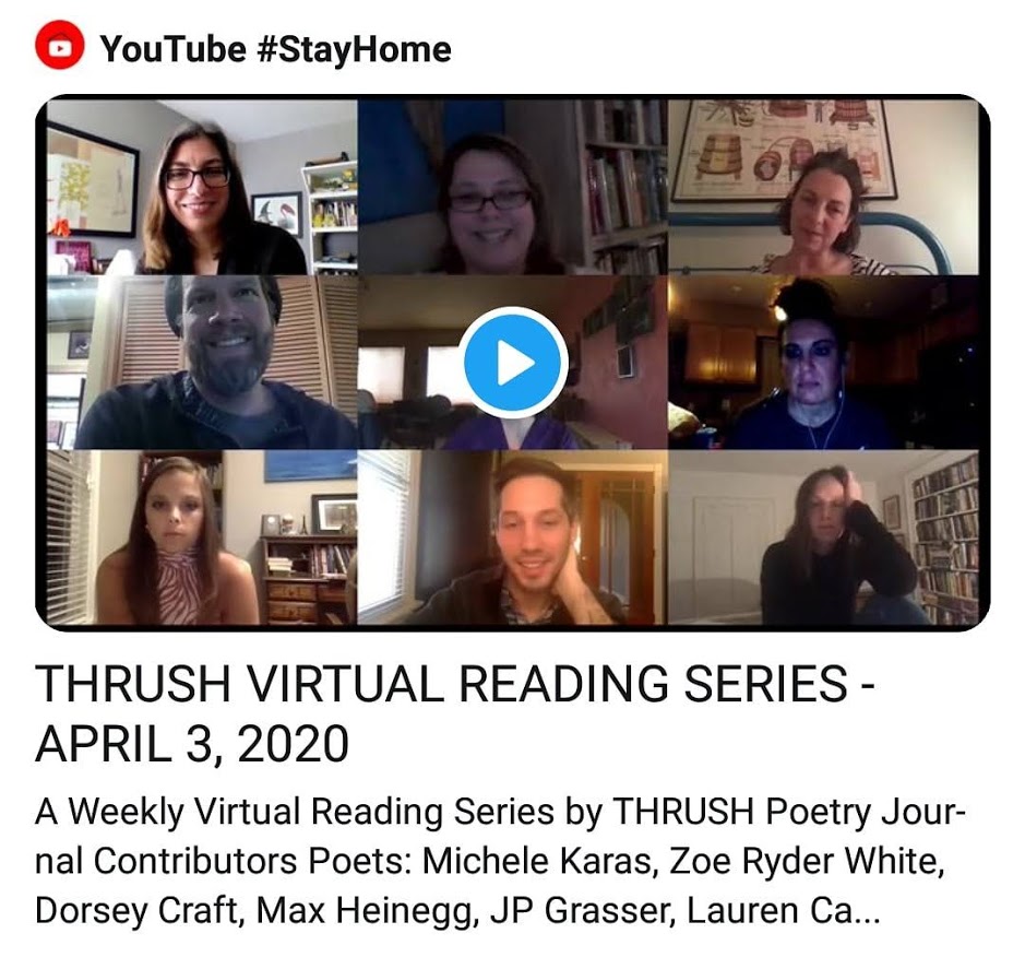 a Virtual Reading – Genevieve Kaplan